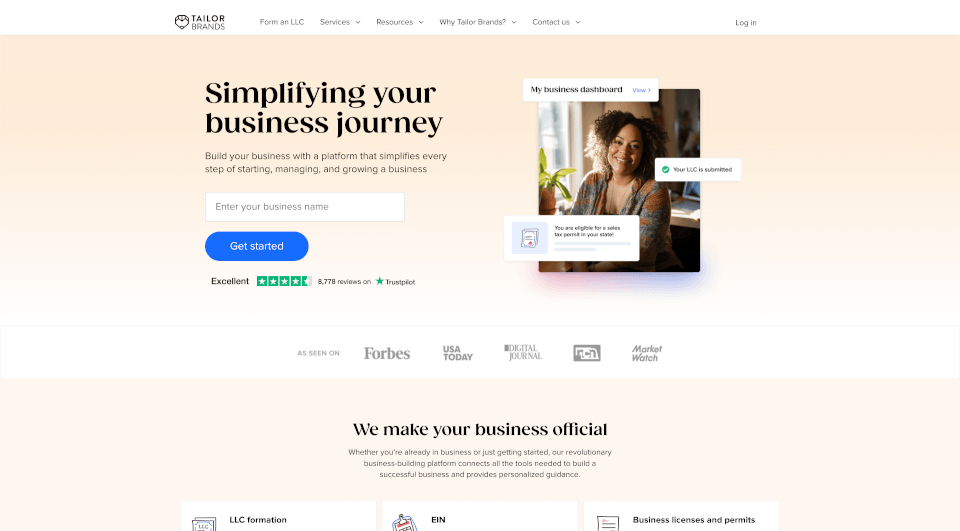 Tailor Brands: Simplify Your Business Setup, Management, and Growth ...