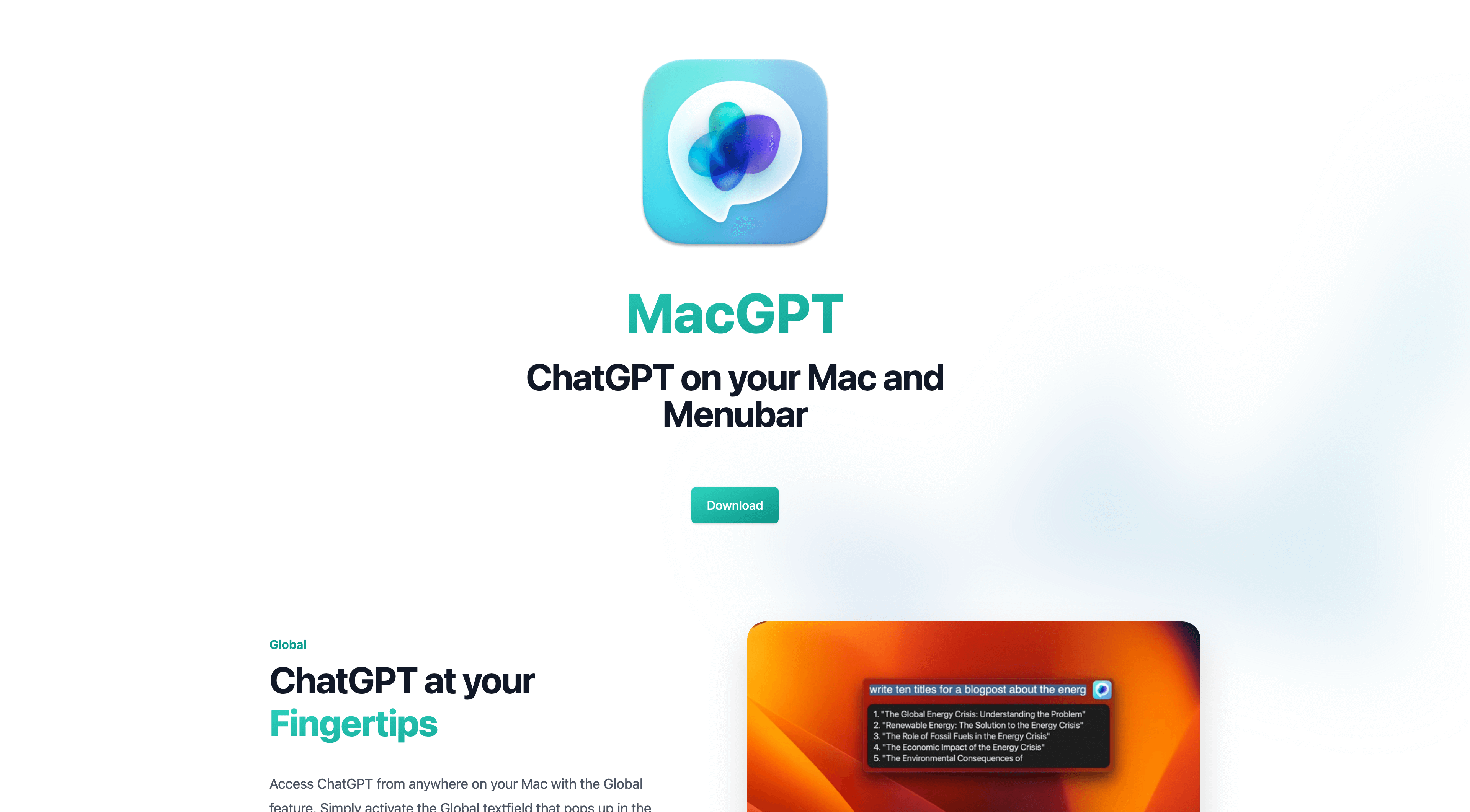 MacGPT: ChatGPT in Your Menubar for Easy AI Conversations | SeekTool.ai Directory