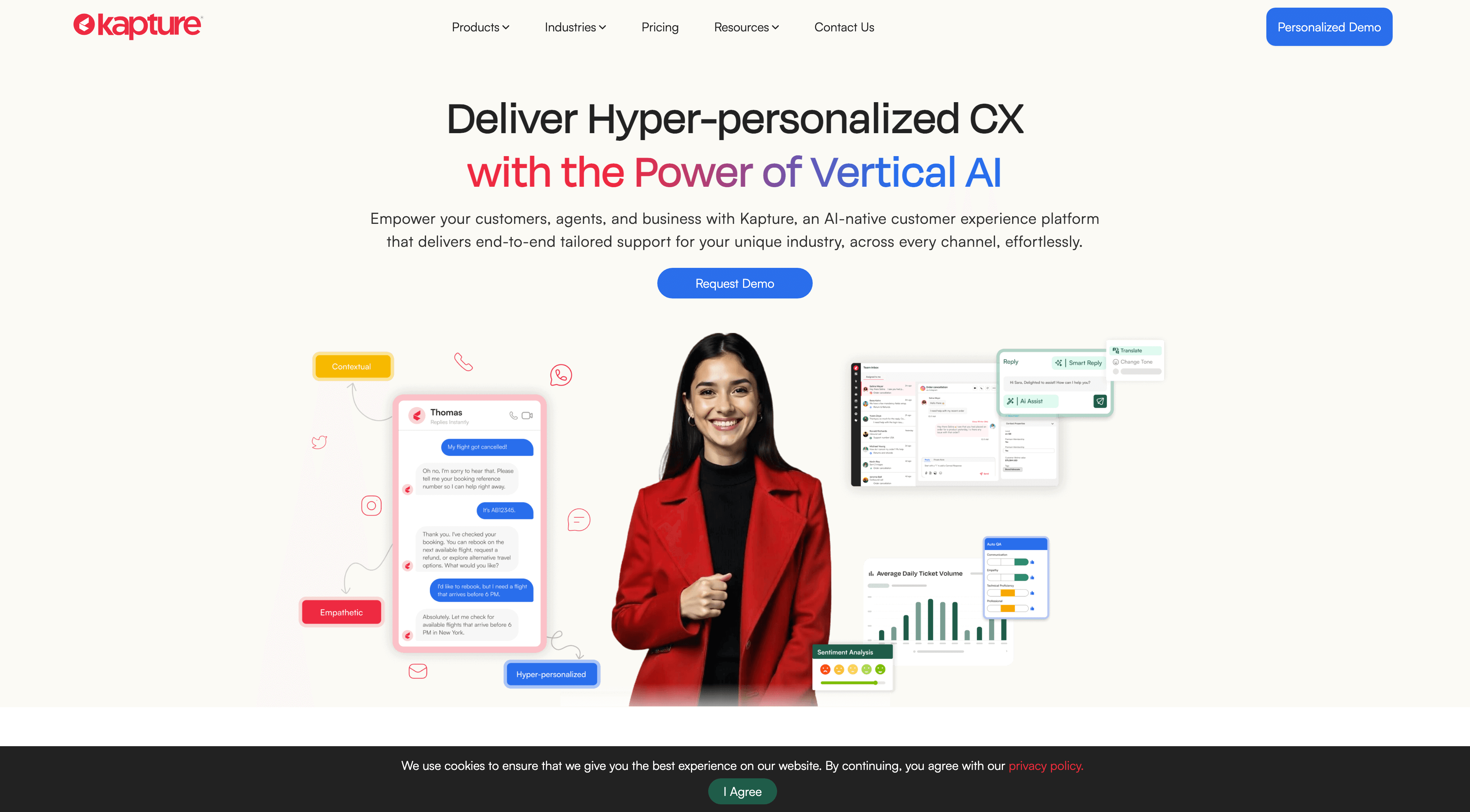 Kapture CX: Transform Your Customer Experience with AI Solutions | SeekTool.ai Directory