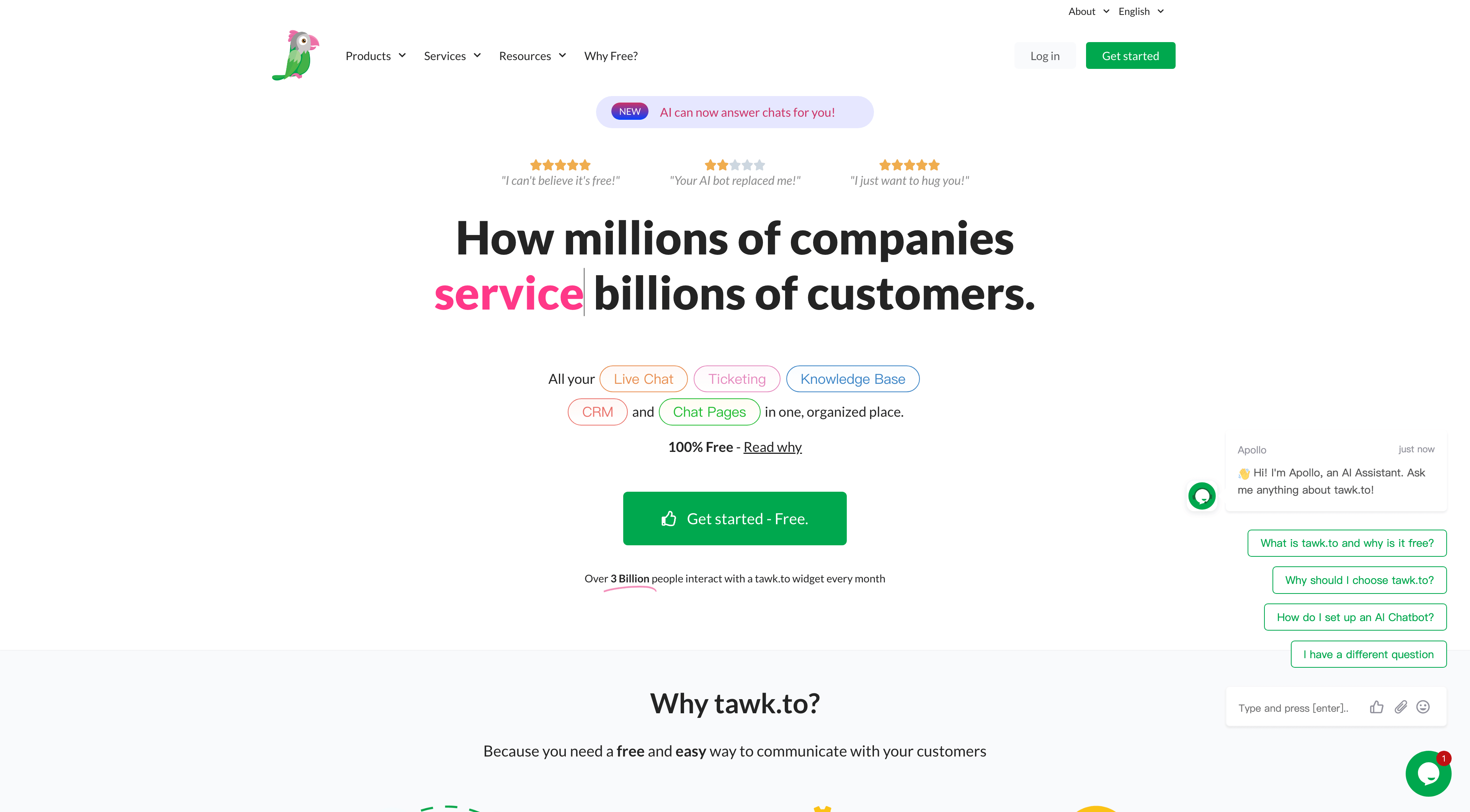 tawk.to: 免費即時聊天軟體，提升客戶互動 | SeekTool.ai 目錄